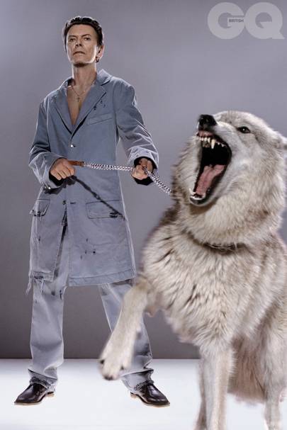 How we photographed David Bowie with wild wolves | British GQ